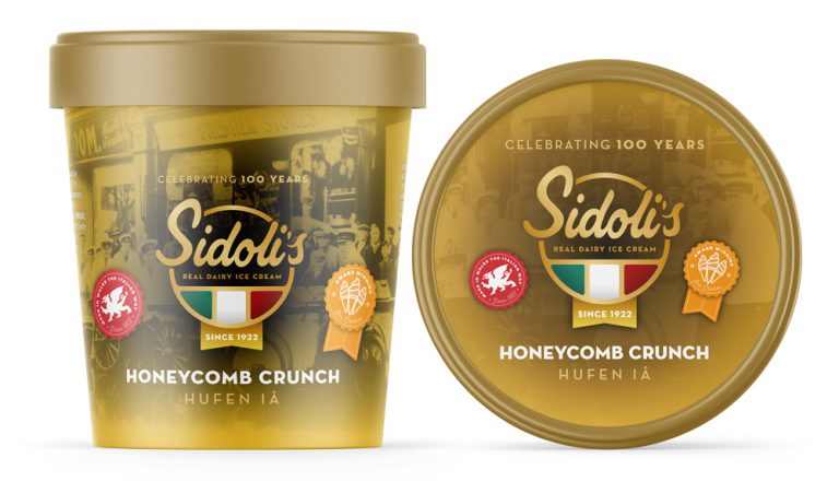 125ml Spoon in lid - Sidoli's Ice Cream ~ Made in Wales since 1922